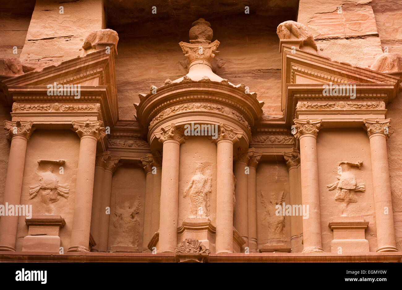 The upper part of the Treasury. The treasury is also called Al Khazna ...