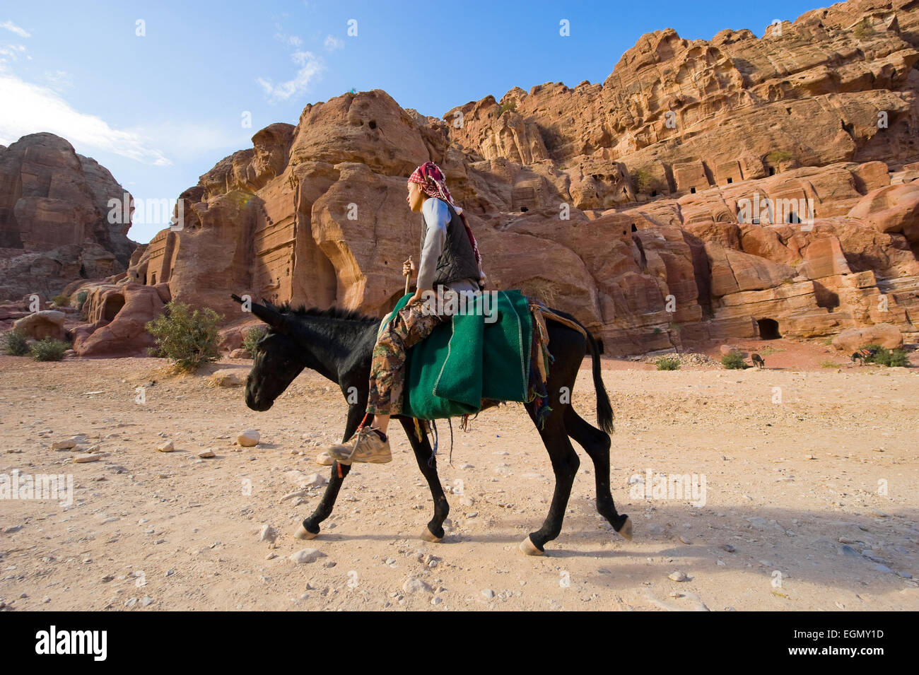 Man riding donkey hi-res stock photography and images - Alamy