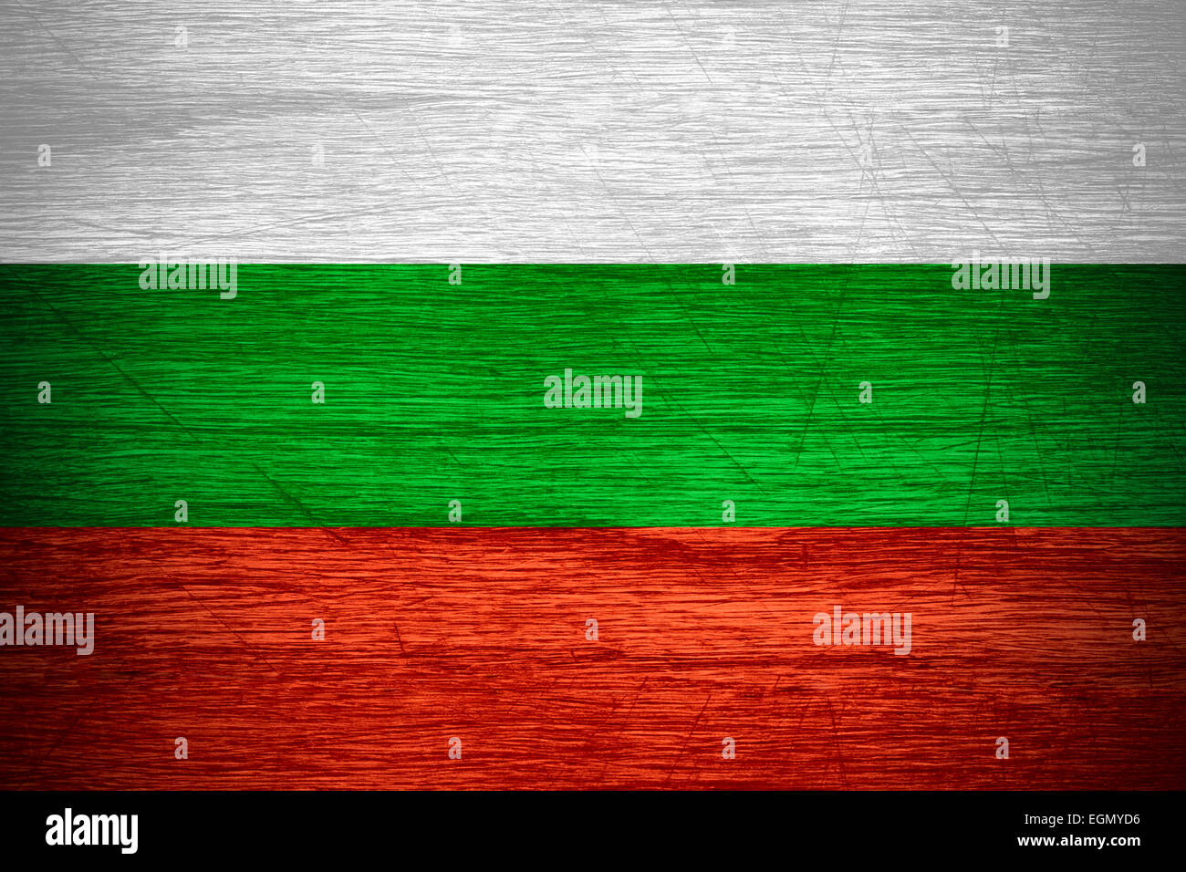 Bulgaria flag or Bulgarian banner on wooden texture Stock Photo - Alamy