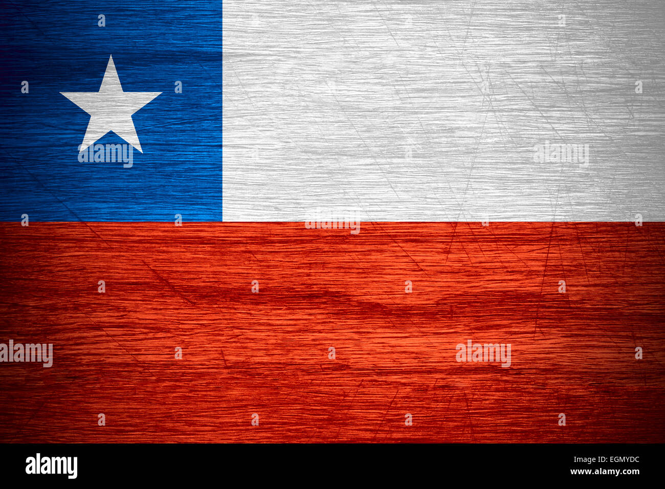 flag of Chile or banner on wooden texture Stock Photo - Alamy