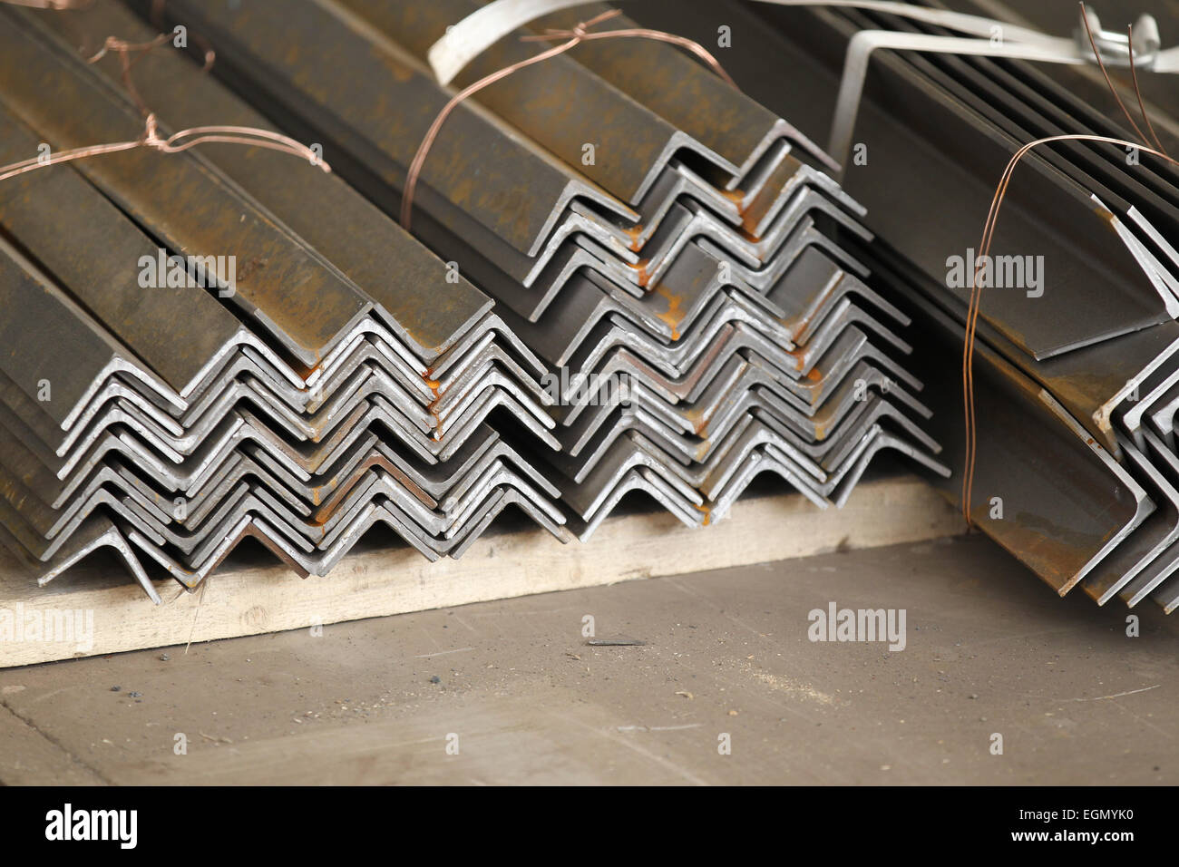 Metal profiles angle foundation for building structures, steel Stock ...