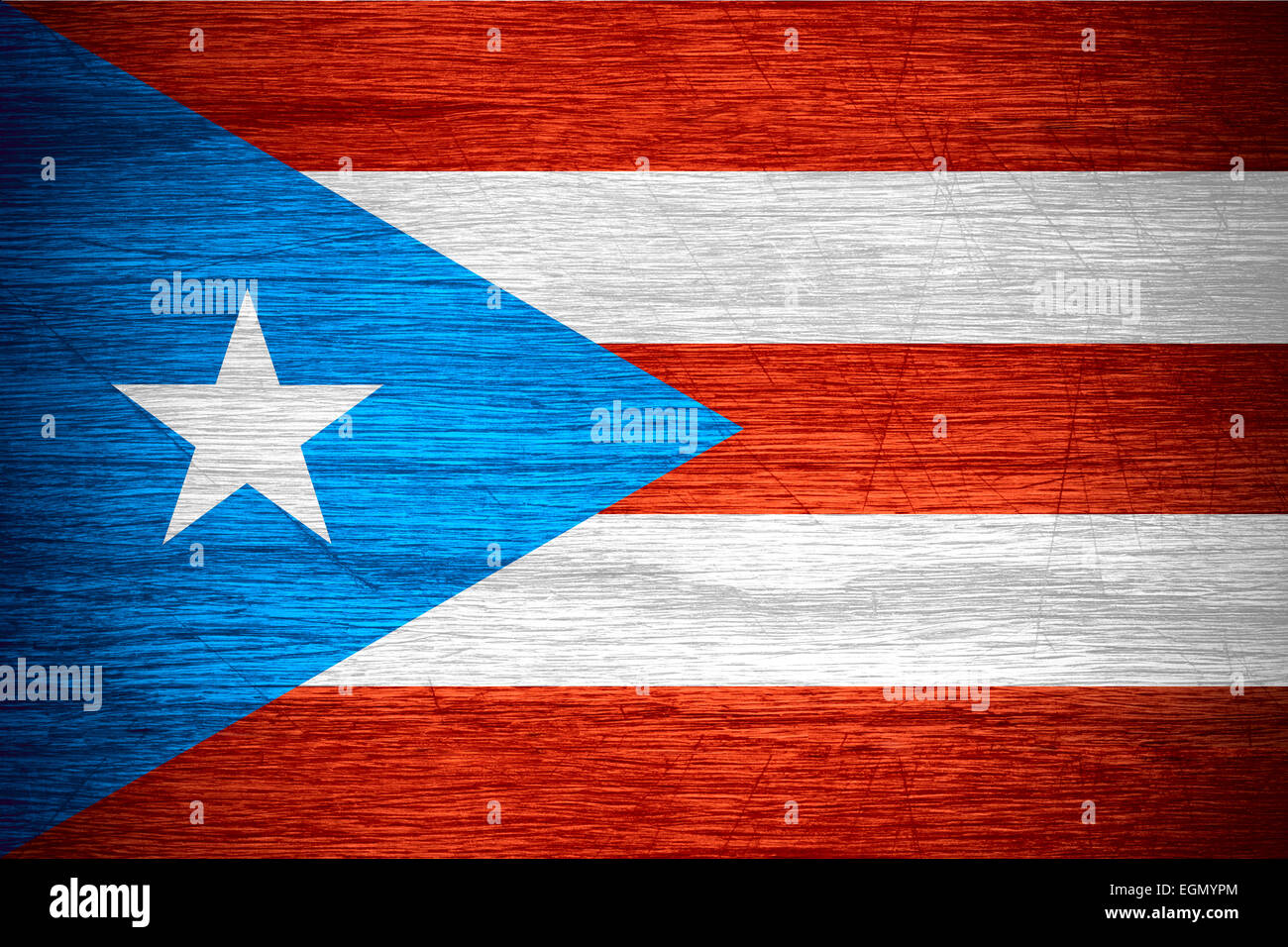 Puerto Rico flag or banner on wooden texture Stock Photo - Alamy