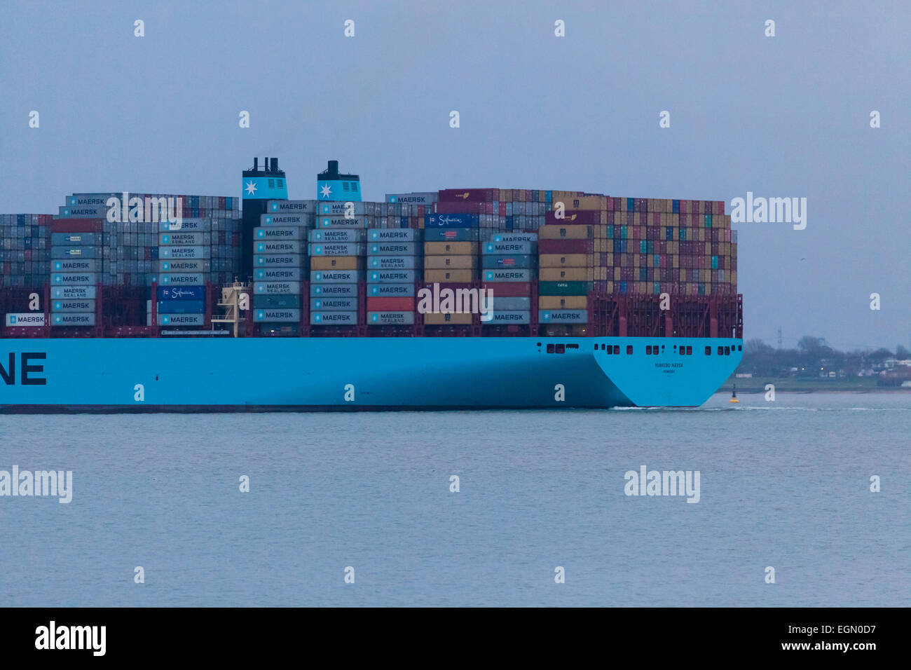 Maersk Munkebo Leaving London Gateway Stock Photo - Alamy