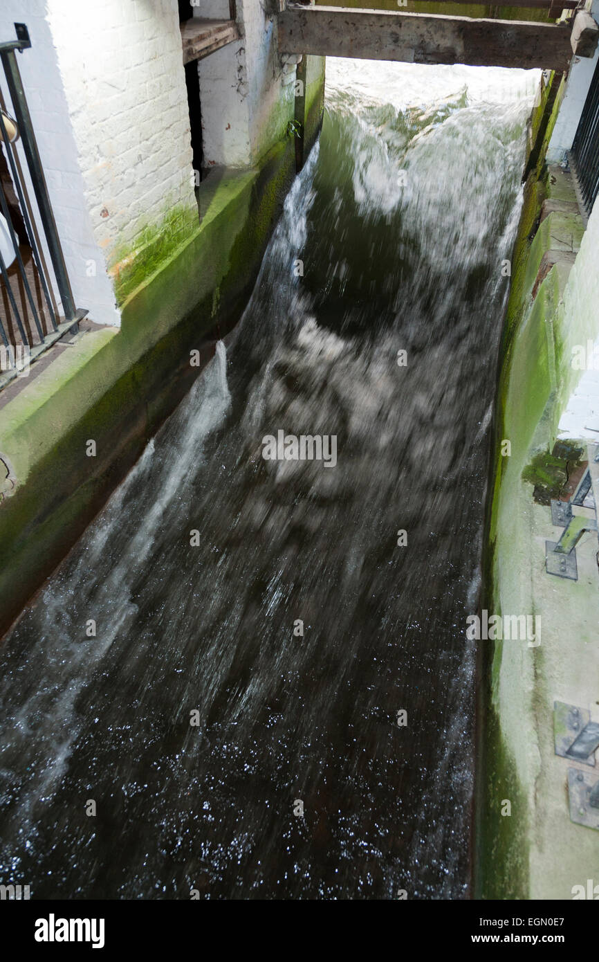 Moving water flowing around, into, through the Winchester mill; being ...