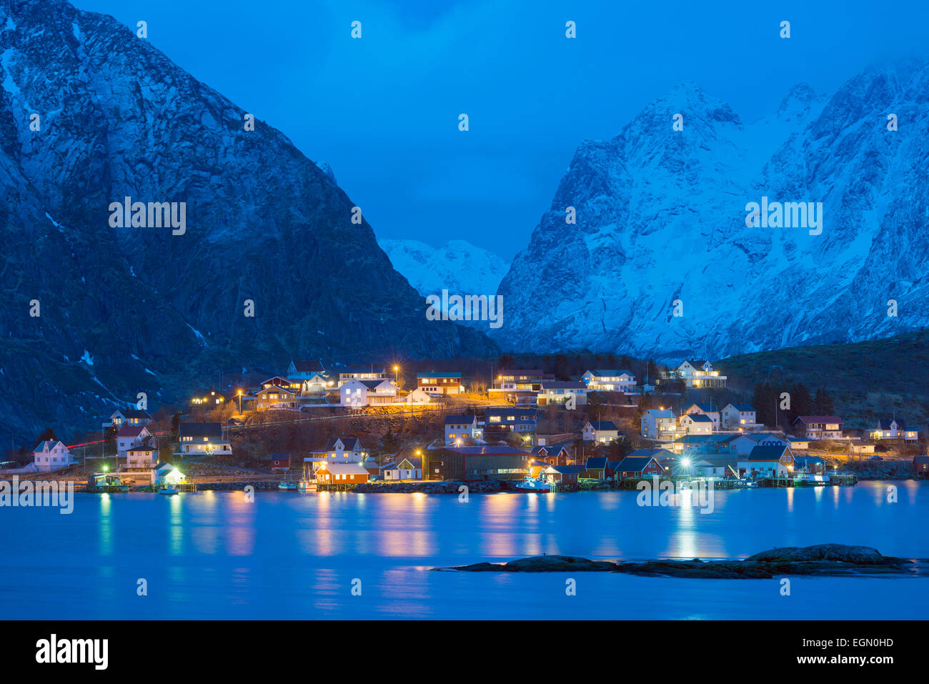 Europe, Scandinavia, Norway, Lofoten islands, Moskenesoy, Reine ...