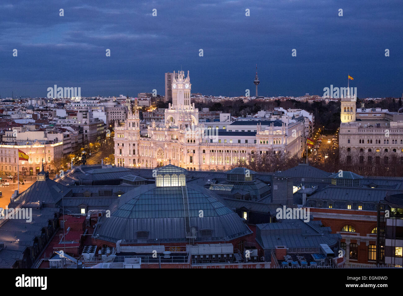Madrid city hall hi-res stock photography and images - Alamy