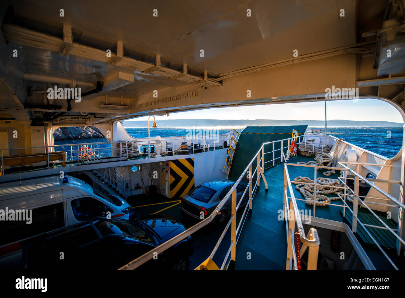 Car ferry inside hi-res stock photography and images - Alamy