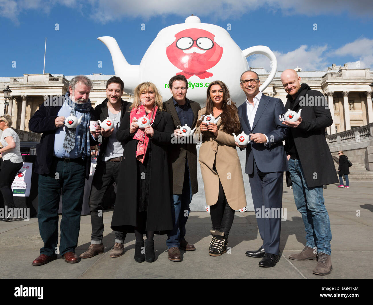 London, UK. 27 February 2015. L-R: Paul Bradley, Matt Cardle, Helen ...