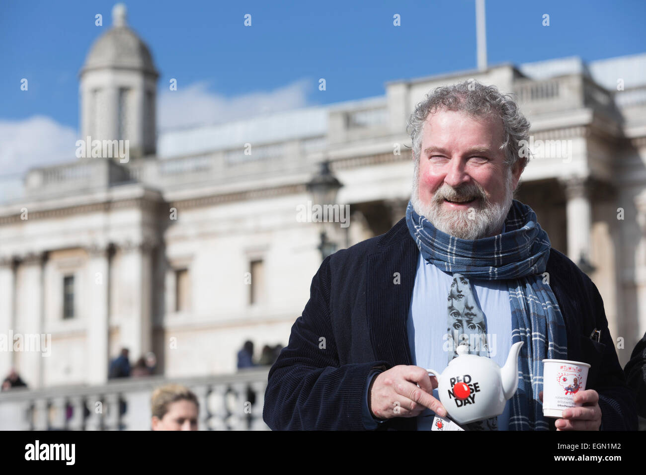 London, UK. 27 February 2015. Actor Paul Bradley. Theo Paphitis and his ...