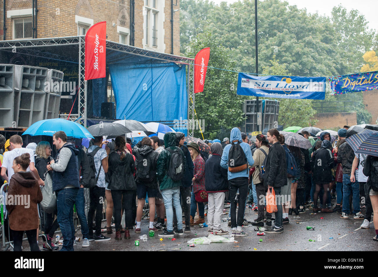 Disappointed Lily Allen fans after her gig is a washout due to a water ...