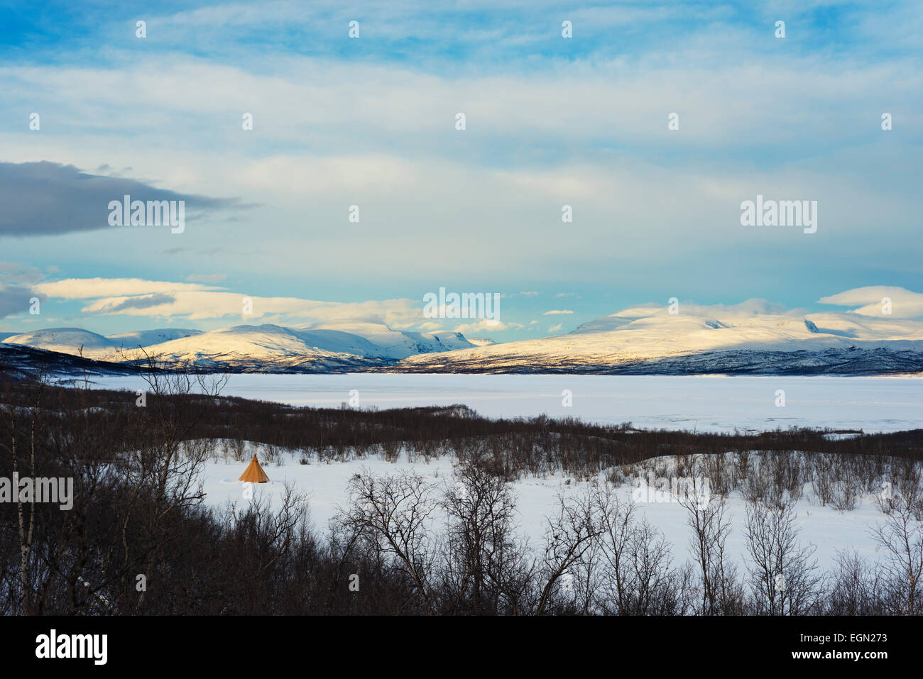 Teepee on torne trask lake hi-res stock photography and images - Alamy