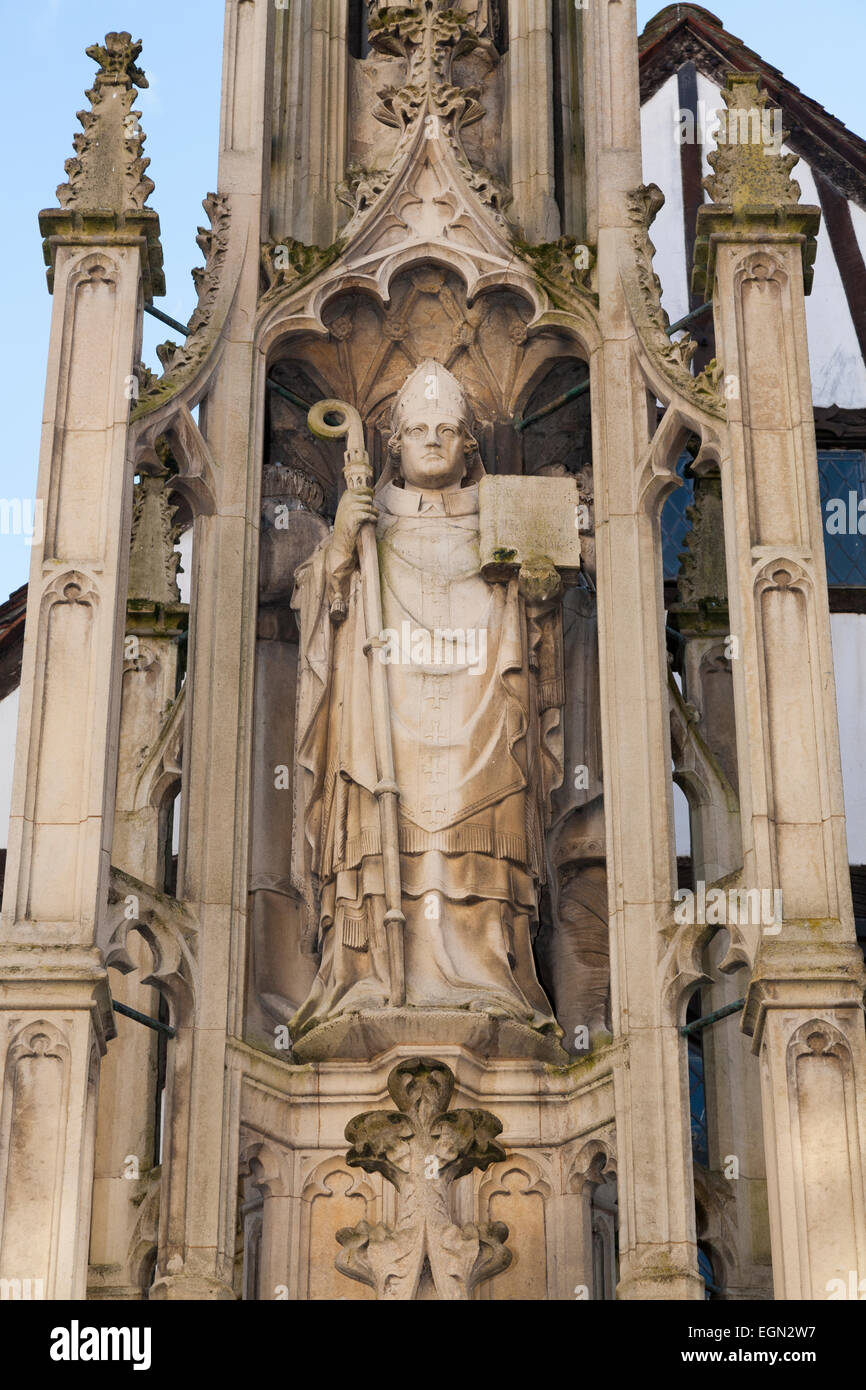Figure / statue / close up of the Butter Cross / Buttercross / High ...