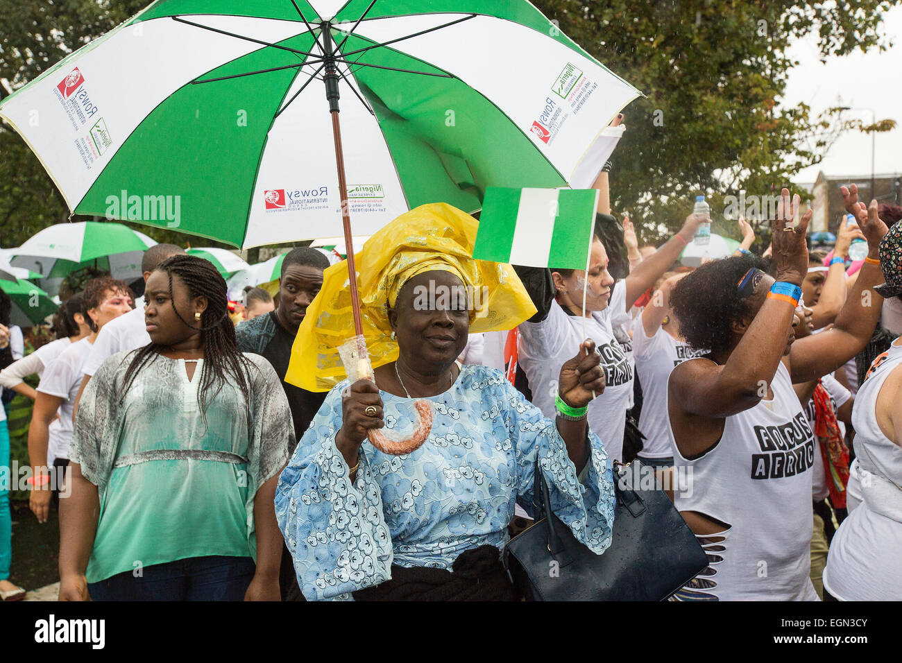 Rain poured on London Notting Hill Carnival 2014 Featuring: View Where ...