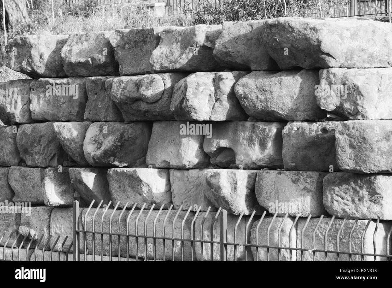 Walls for protection Black and White Stock Photos & Images - Alamy