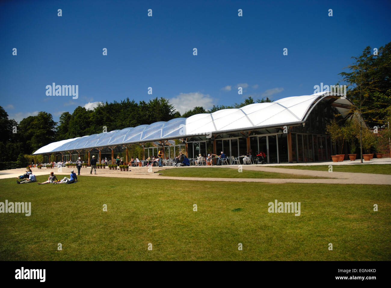 The pavilion, Alnwick Garden Stock Photo - Alamy