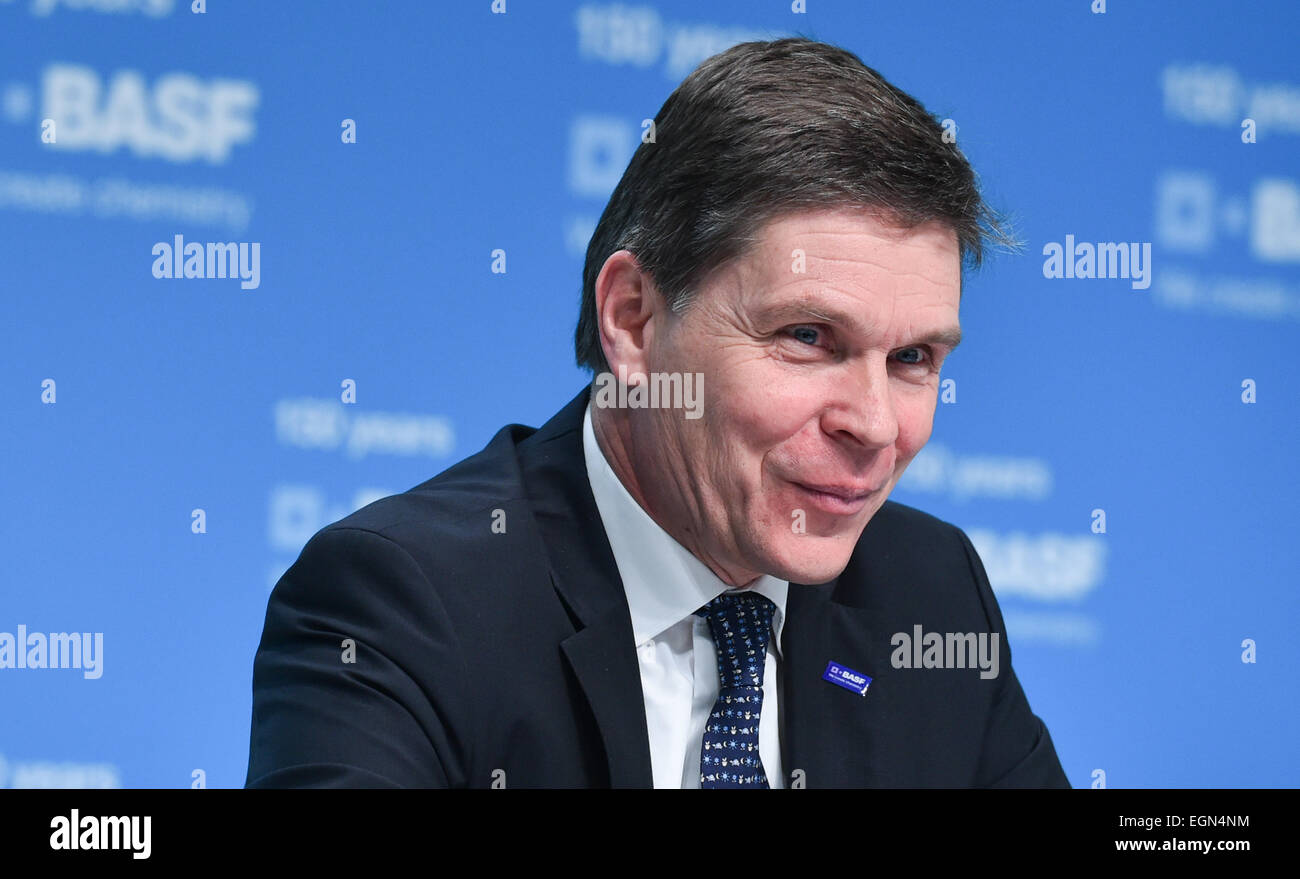 The head of finance of chemical company BASF, Hans-Ulrich Engel, sits ...