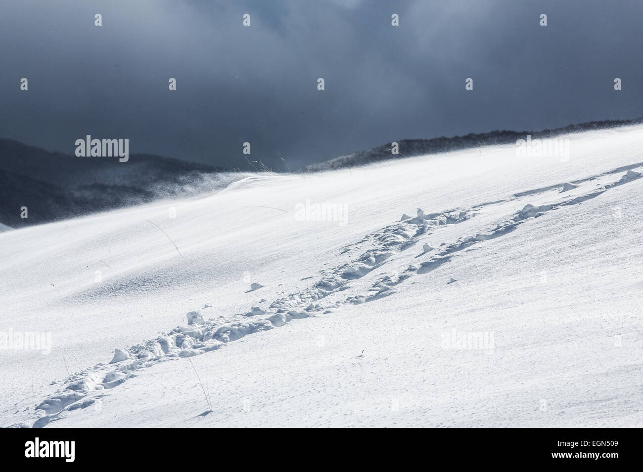 Winter and snow in Abruzzo, Italy Stock Photo - Alamy
