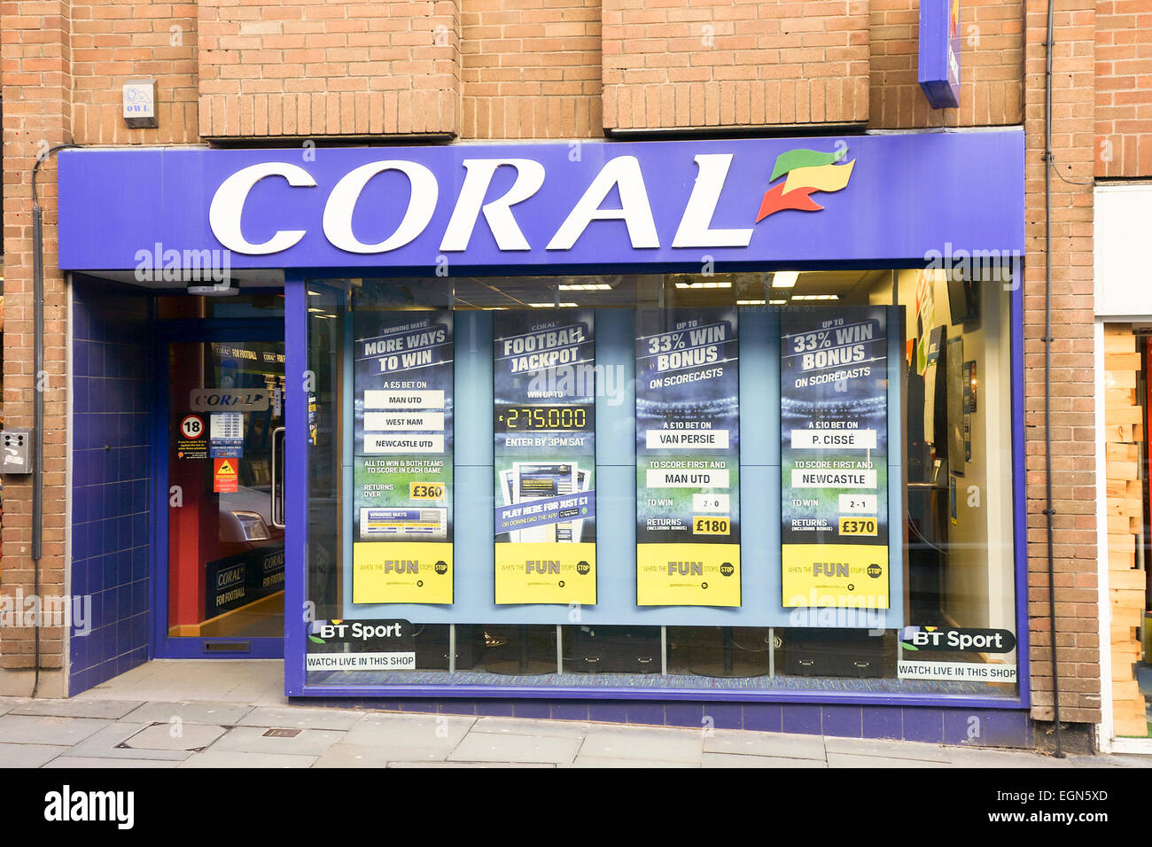 Betting shop window hi-res stock photography and images - Alamy