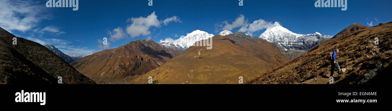 Himalaya panoramic view hi-res stock photography and images - Alamy