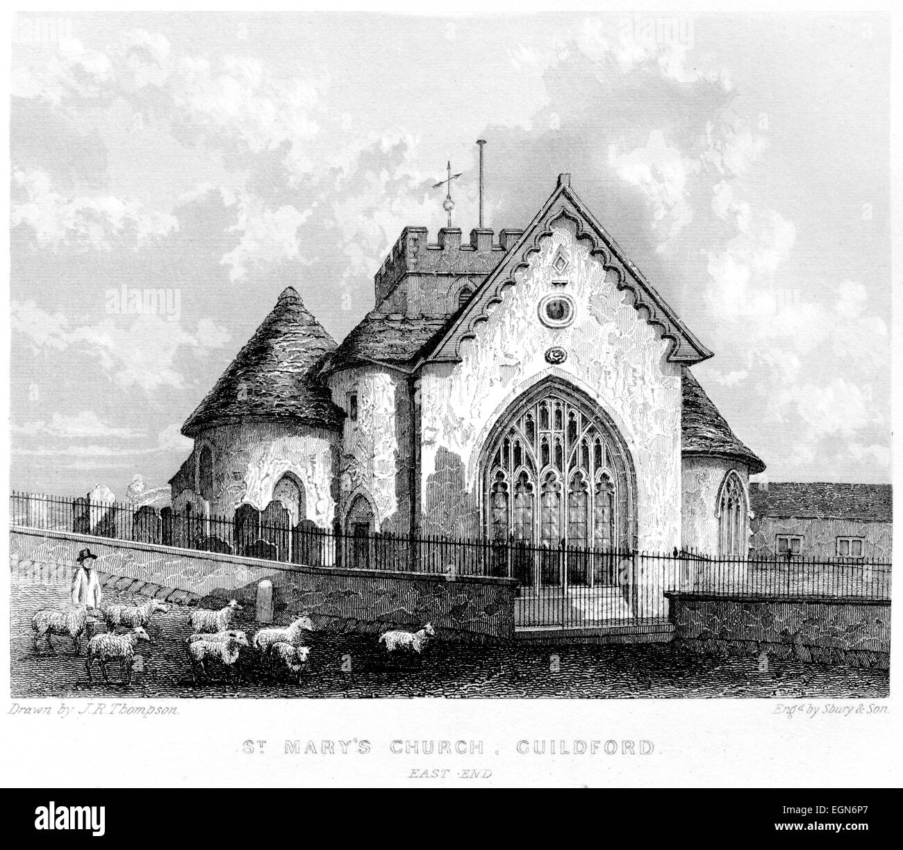 St marys church surrey england hi-res stock photography and images - Alamy