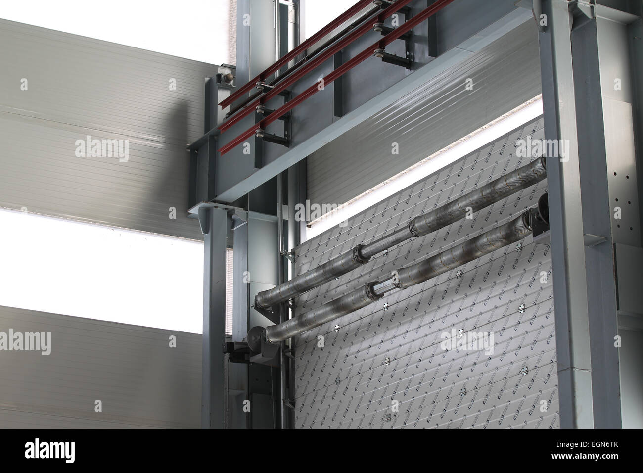 Elements of building construction industrial plant Stock Photo - Alamy