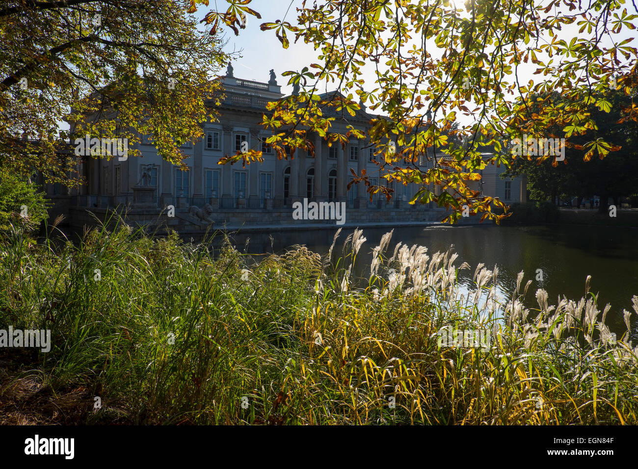 Palace on the Isle in Warsaw's Lazienkowski Park Stock Photo - Alamy