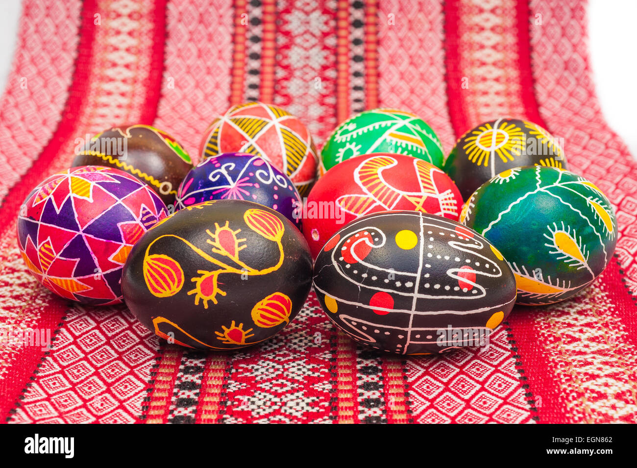 some Easter Eggs Pysanka Stock Photo - Alamy