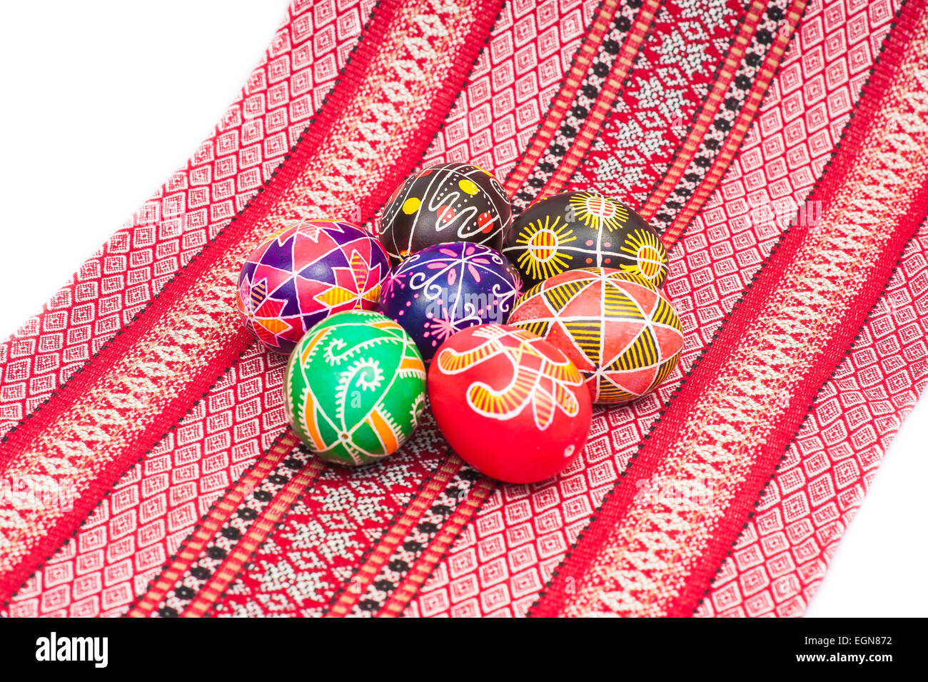 some Easter Eggs Pysanka Stock Photo - Alamy