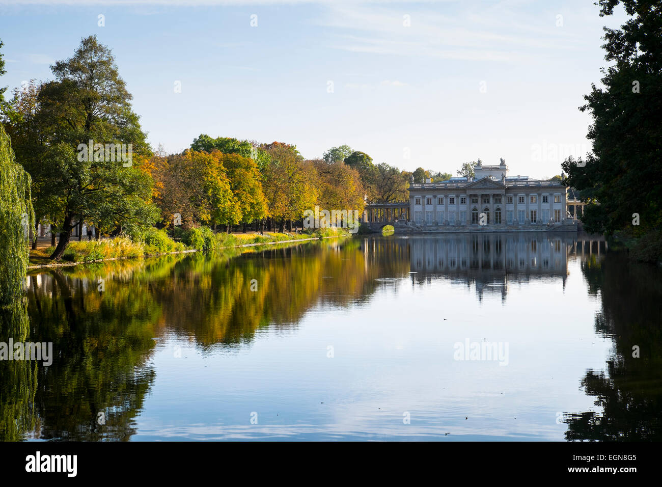 Palace on the Isle in Warsaw's Lazienkowski Park Stock Photo - Alamy