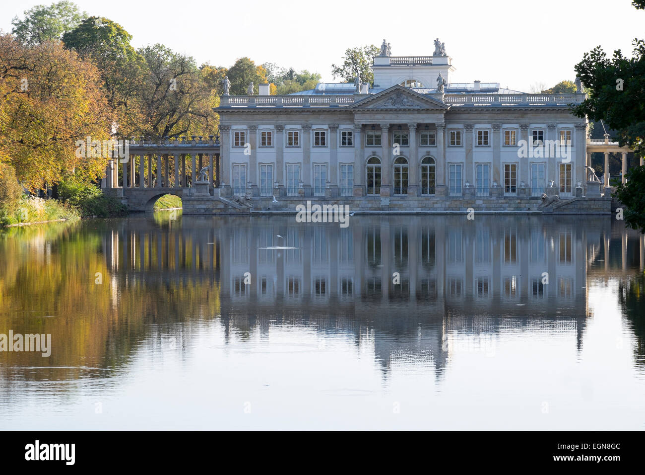 Palace on the Isle in Warsaw's Lazienkowski Park Stock Photo - Alamy