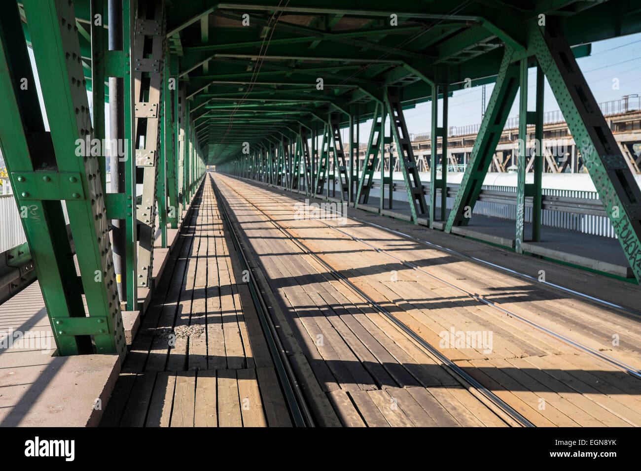 Gdansk Bridge in Warsaw, Poland Stock Photo - Alamy