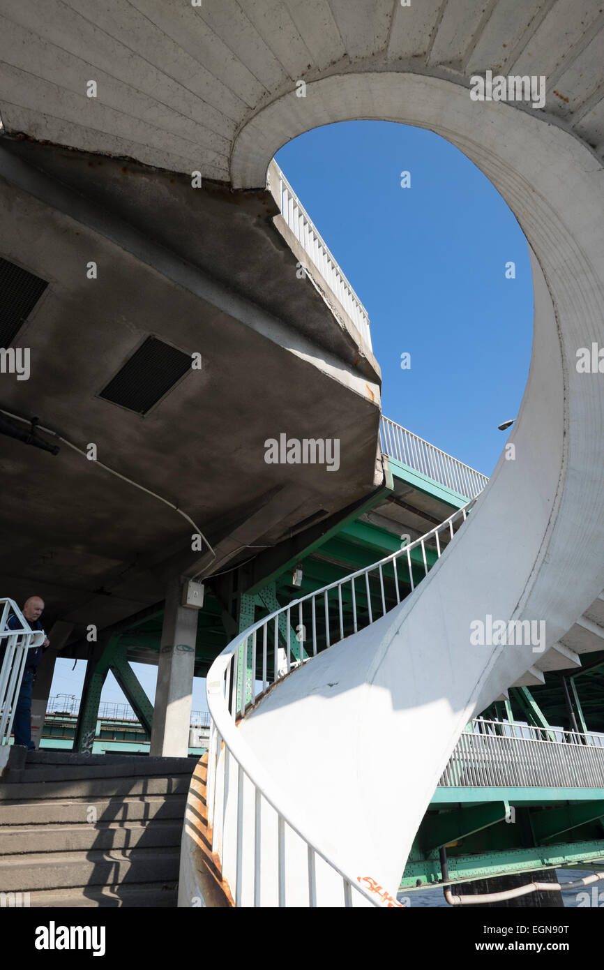 Gdansk Bridge in Warsaw, Poland Stock Photo - Alamy