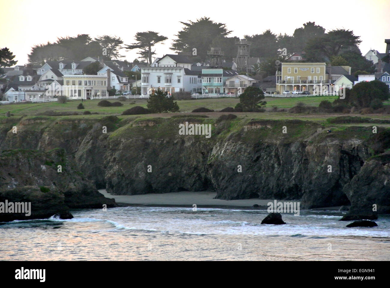 California mendocino coast town mendocino hi-res stock photography and ...
