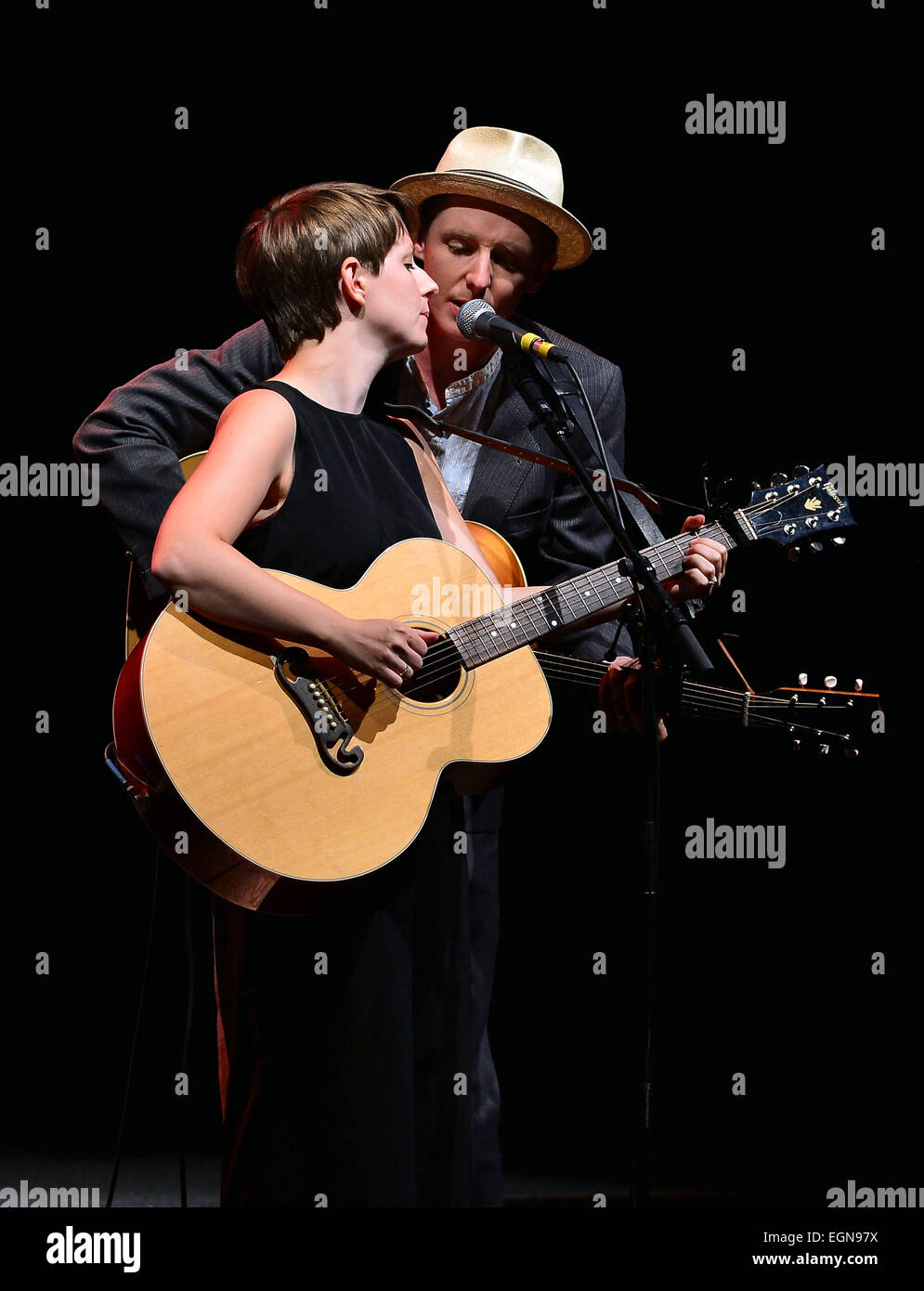 Tori Amos, Trevor Moss and Hannah Lou performing live in concert during ...