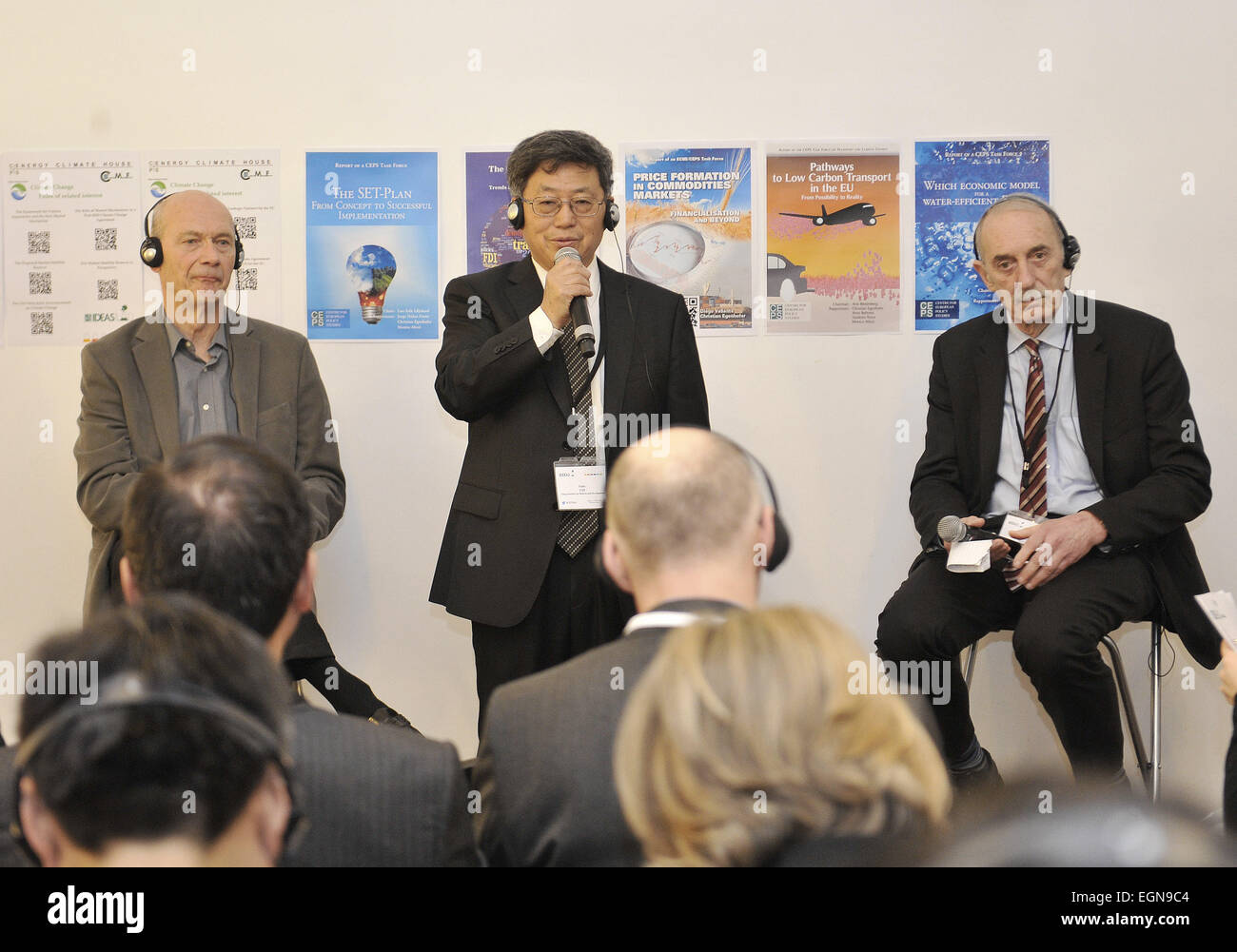 Brussels, Capital of Belgium. 27th Feb, 2015. President of Notre Europe ...