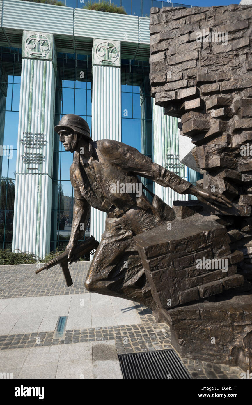 Warsaw uprising Memorial, Poland Stock Photo - Alamy