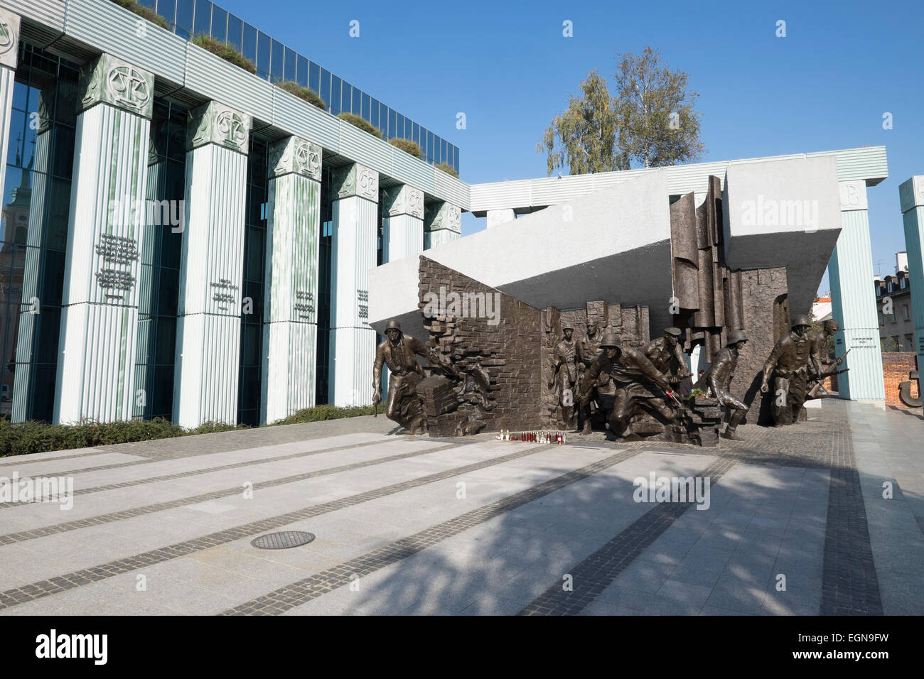 Warsaw uprising Memorial, Poland Stock Photo - Alamy