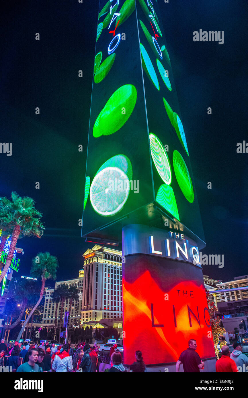 The Linq Sign in Las Vegas strip Stock Photo - Alamy