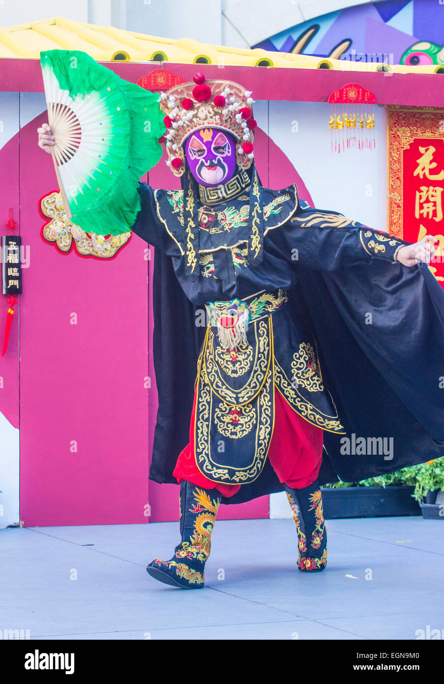 Chinese master of masks perform at the Chinese New Year celebrations ...