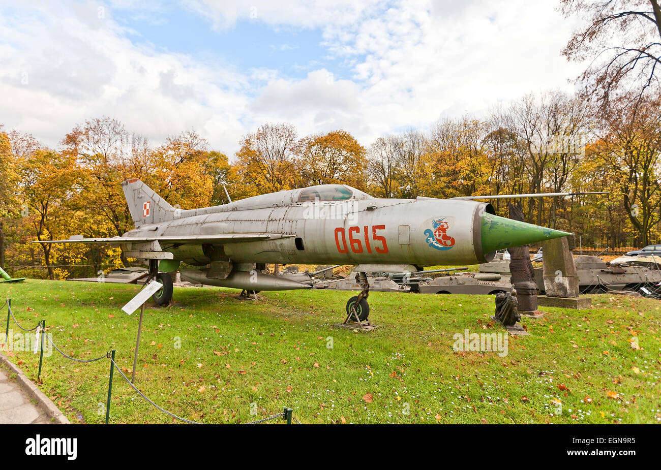 Soviet supersonic jet fighter aircraft MiG-21 (NATO reporting name ...