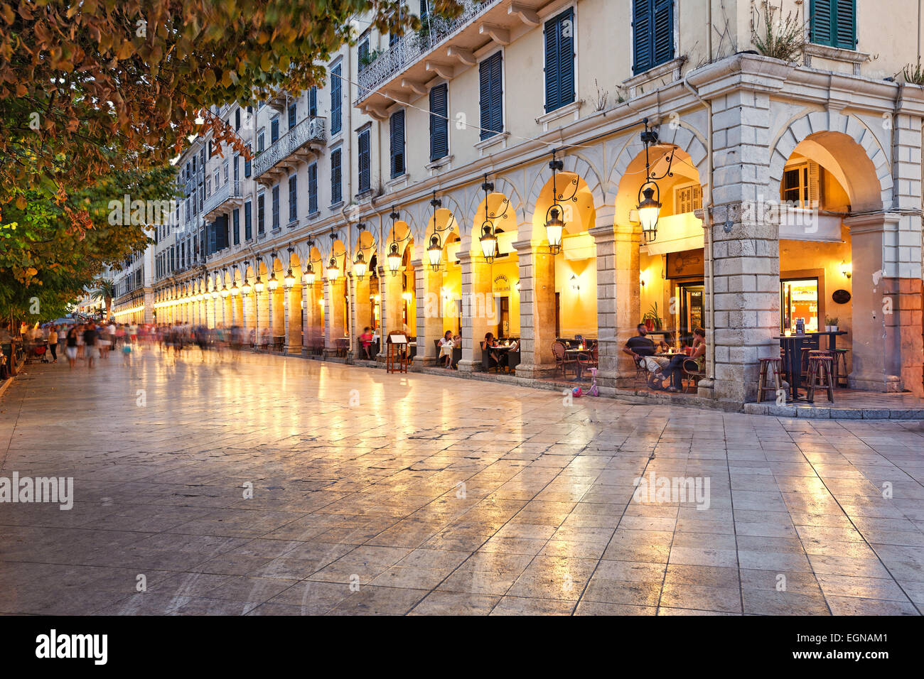 Corfu square in old town hi-res stock photography and images - Alamy