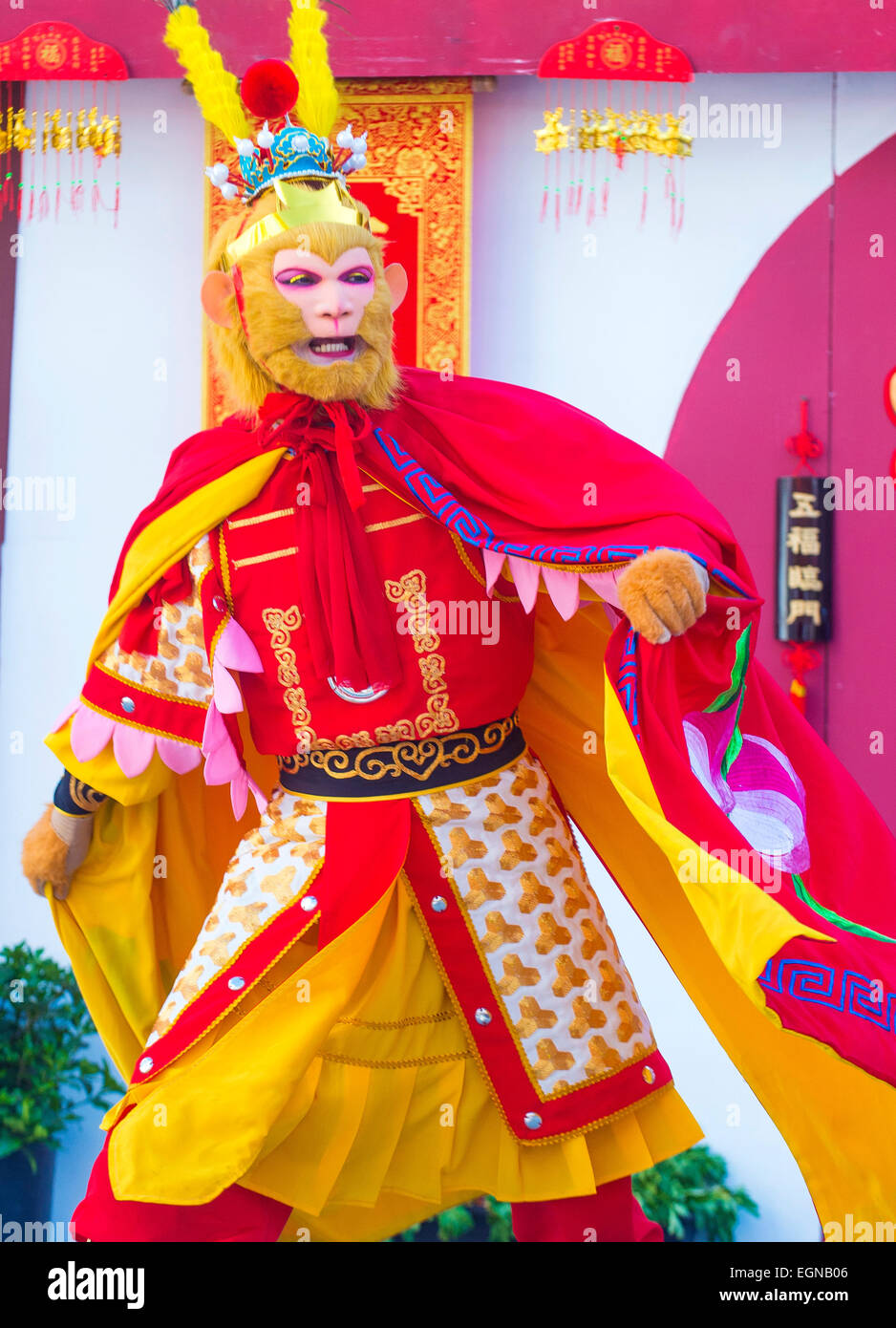 Actor dressed as a Monkey King perform at the Chinese New Year ...
