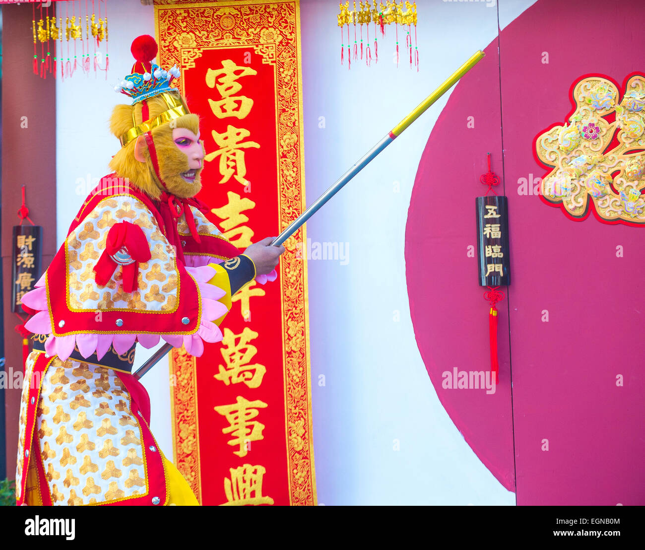 Actor dressed as a Monkey King perform at the Chinese New Year ...