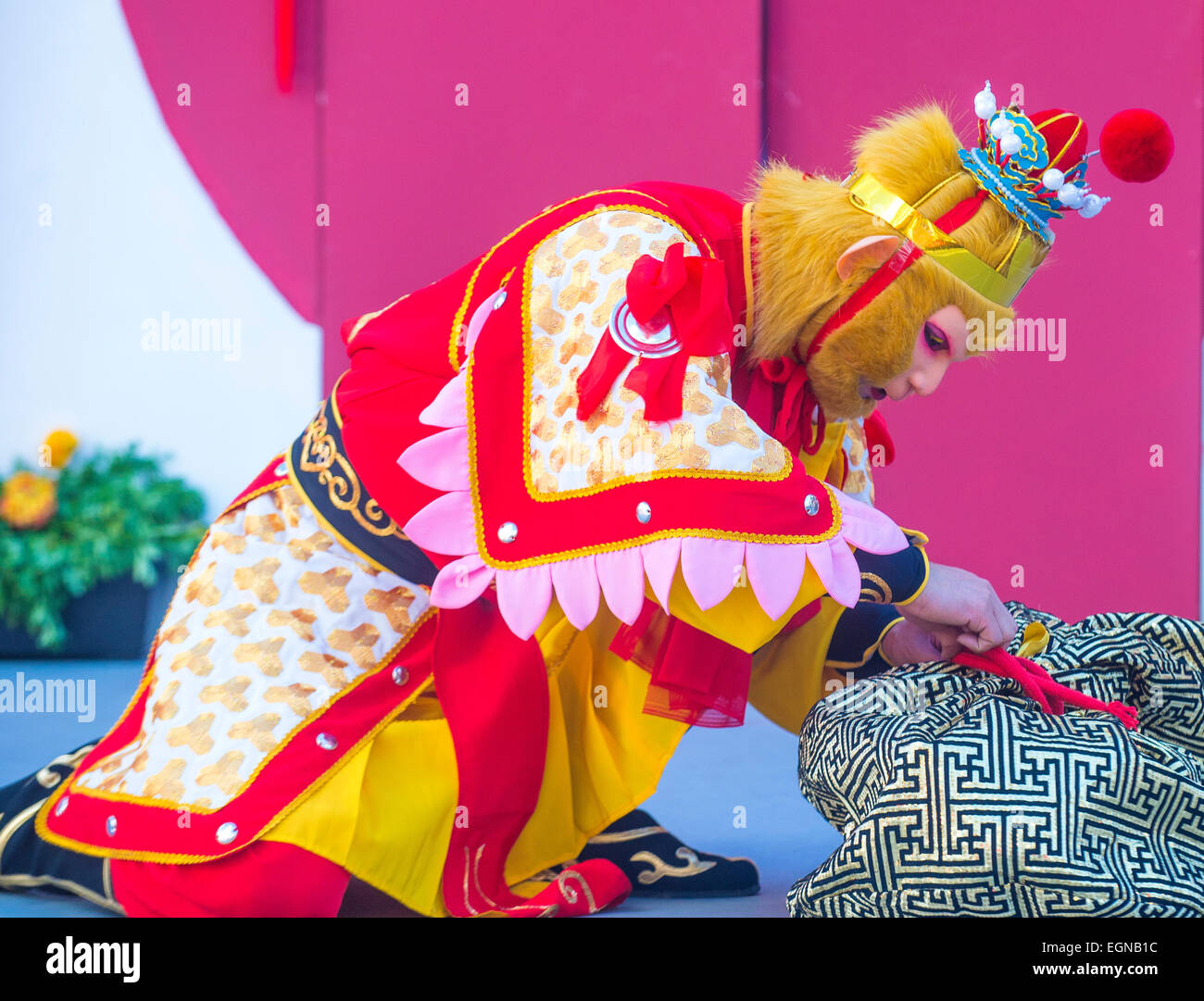 Actor dressed as a Monkey King perform at the Chinese New Year ...