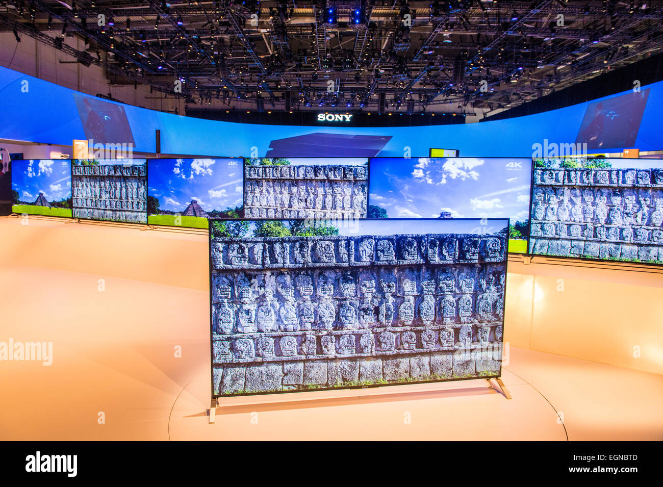 The Sony booth at the CES show held in Las Vegas Stock Photo - Alamy