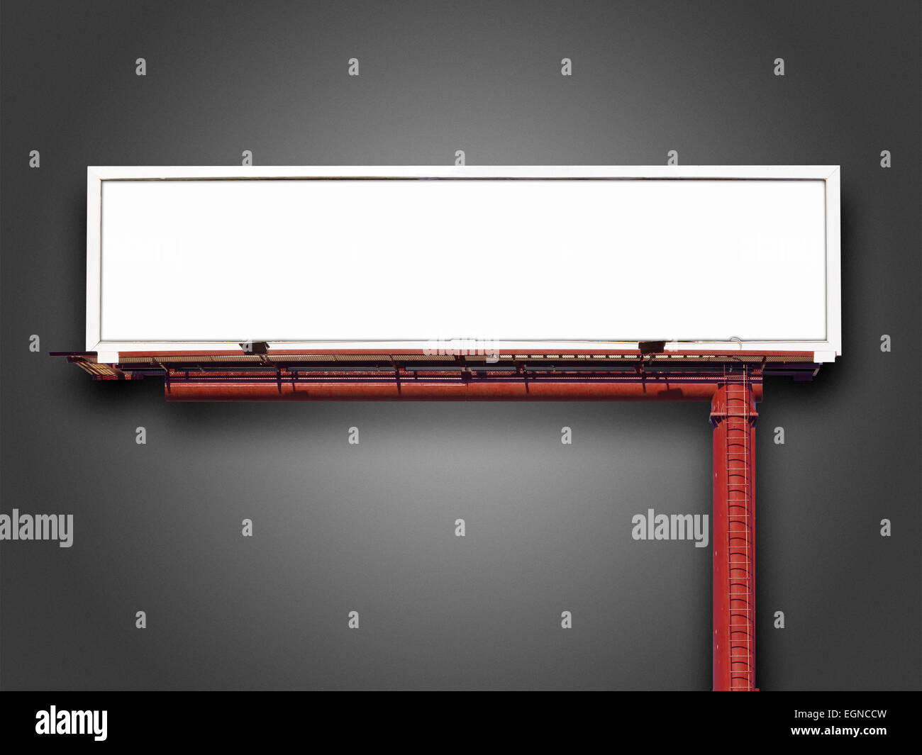 Blank billboard sign on dark gray background Stock Photo - Alamy