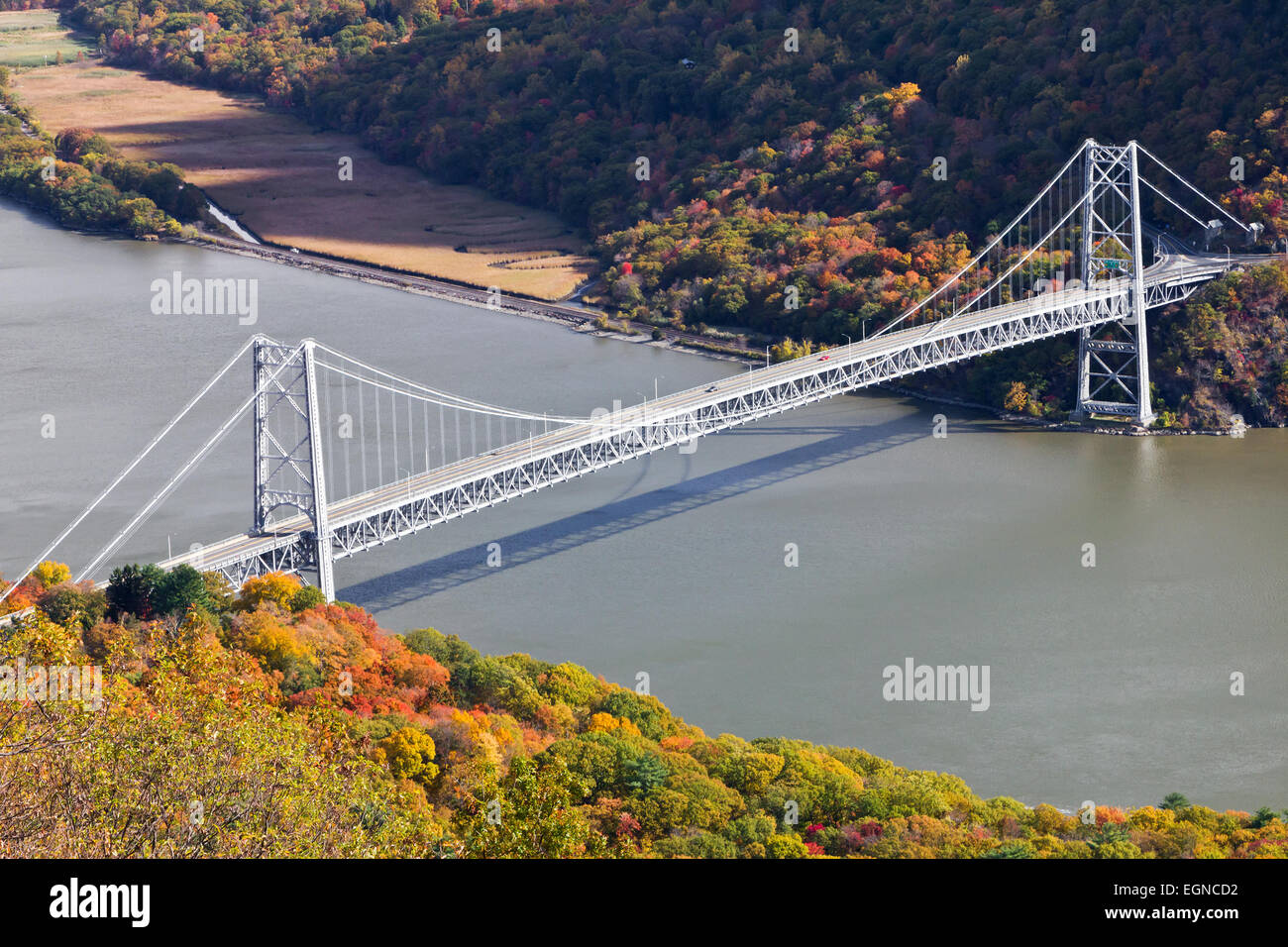 Bridge over the Hudson River in New York Stock Photo - Alamy