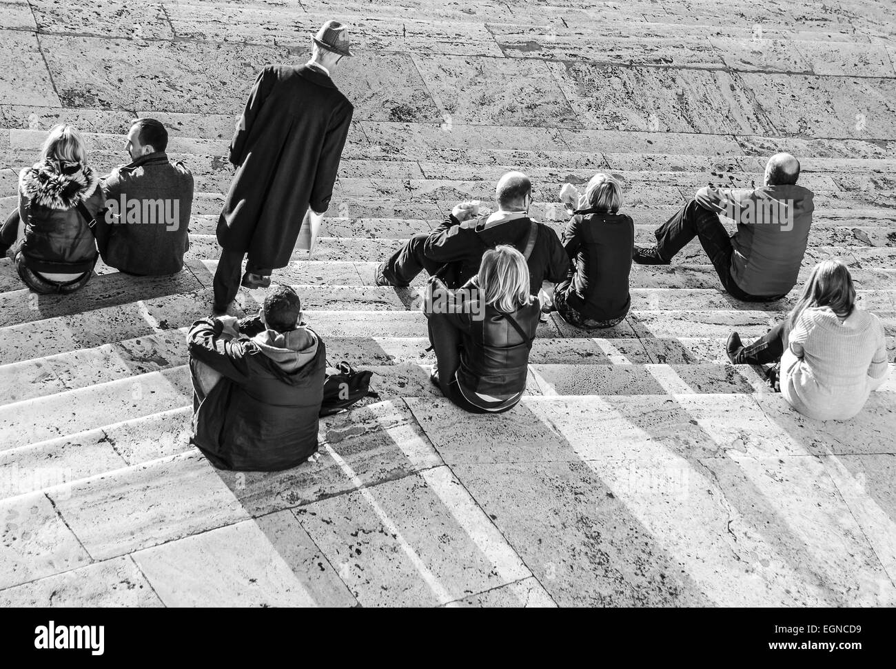 Spanish steps Black and White Stock Photos & Images - Alamy