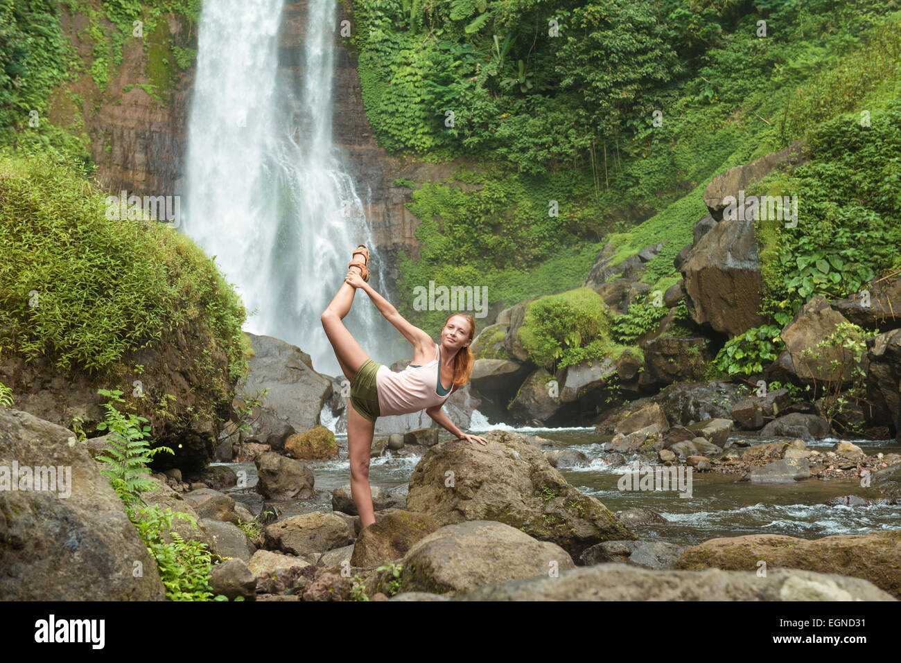 Woman bali meditation hi-res stock photography and images - Alamy