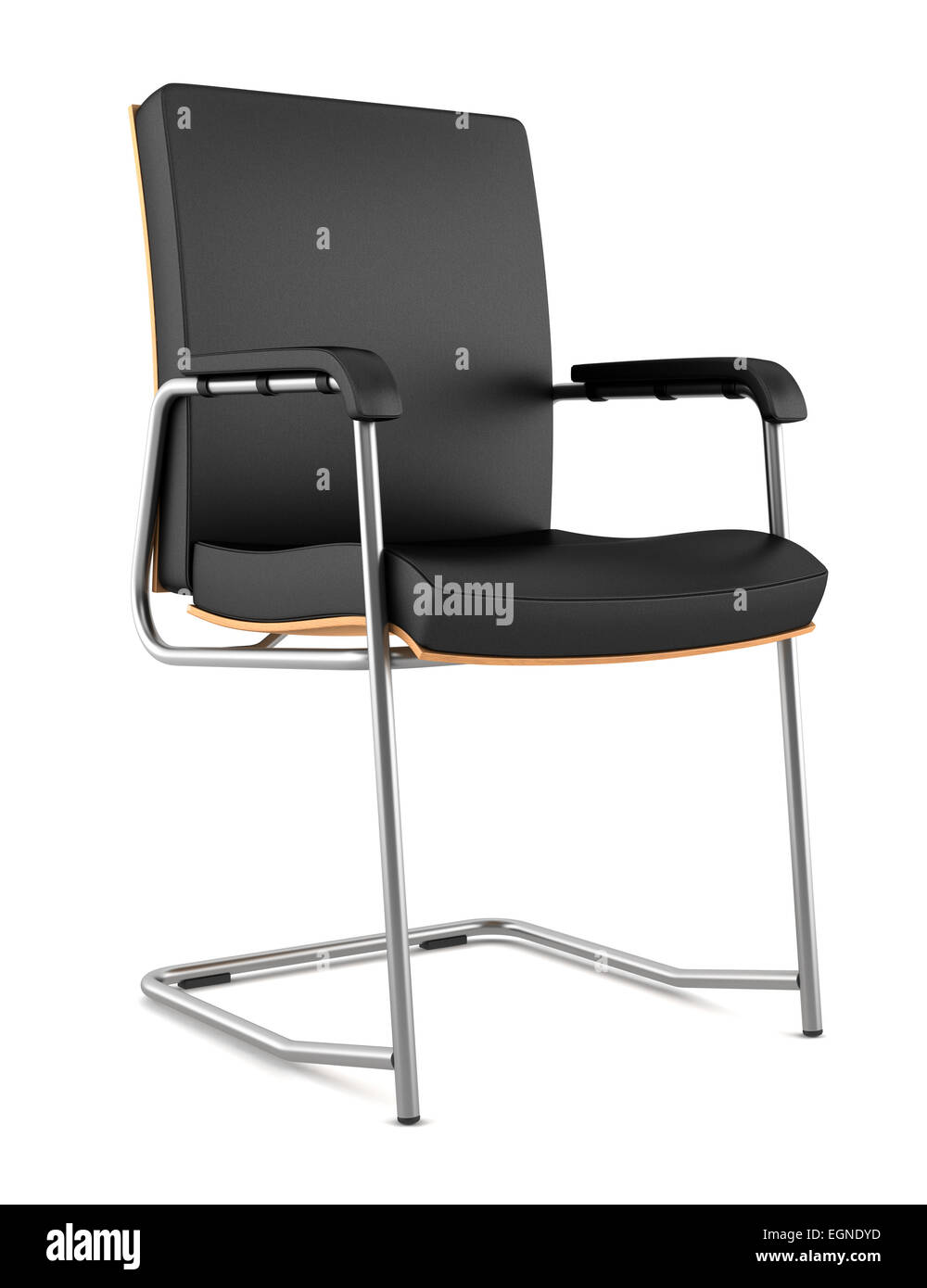 modern black chair isolated on white background Stock Photo - Alamy